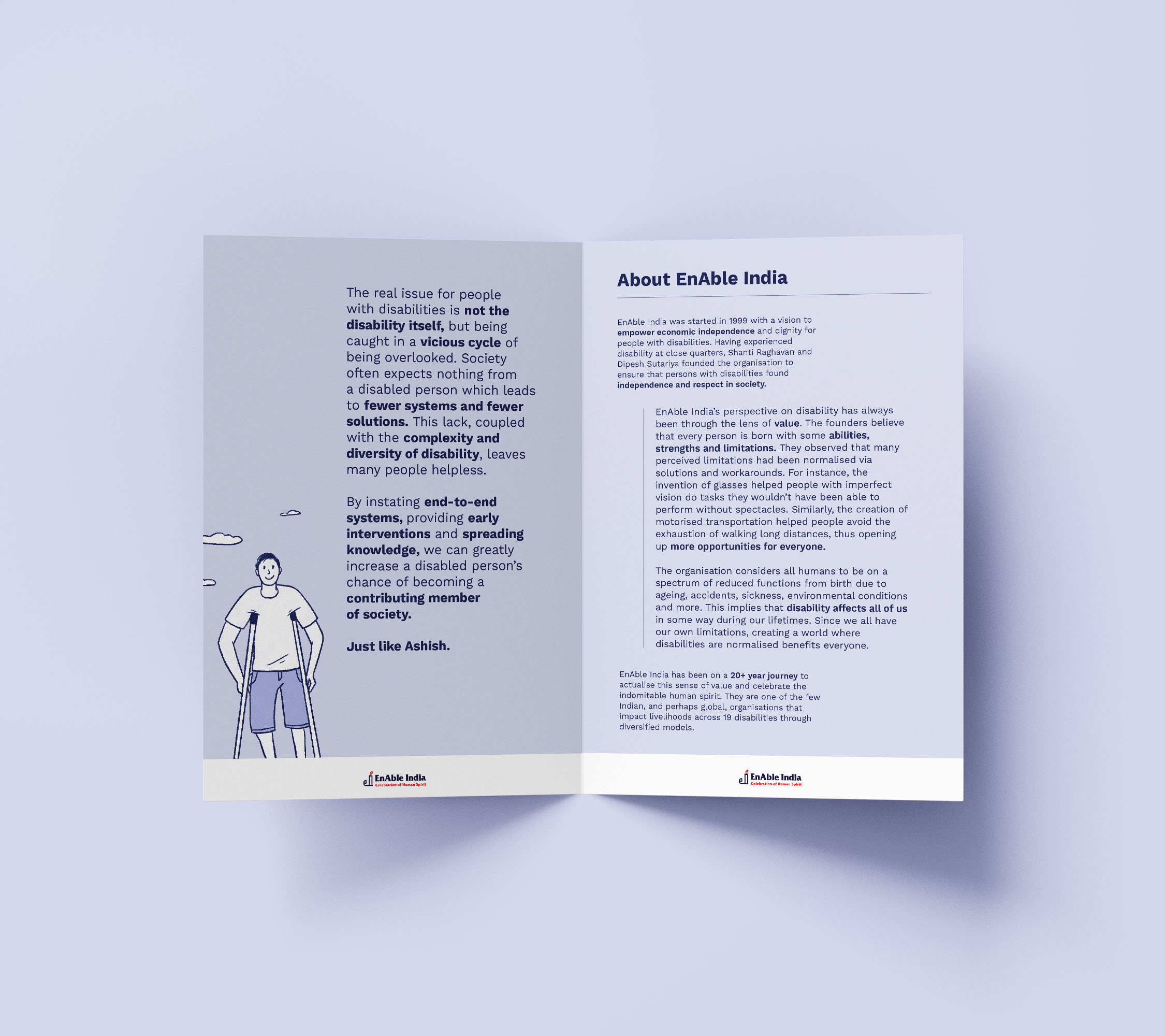 EnAble India: Brochures - Ladyfingers Co.
